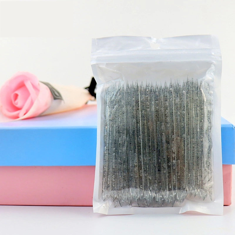 100Pcs Reusable Crystal Cuticle Pusher Stick – Mask Queen Nepal