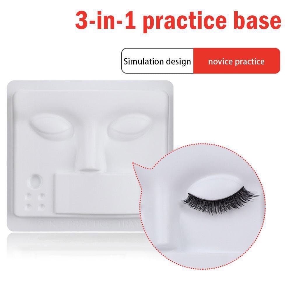 Practice Tray 3 in 1 Face Training Tools For Eyelash Practice – Mask ...